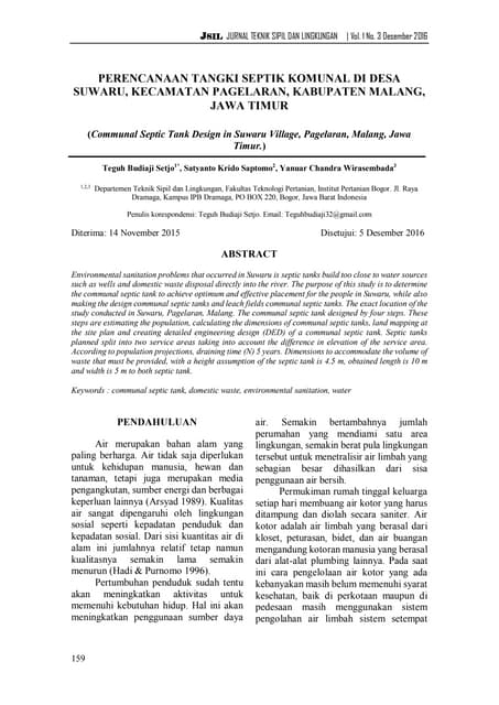 Analisis Fluktuasi Pemakaian Air Bersih di Pemukiman Desa | PDF