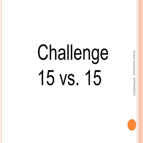 15 15 challenge | PPT