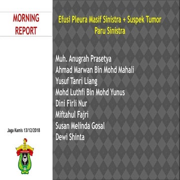 Morning report | PPT