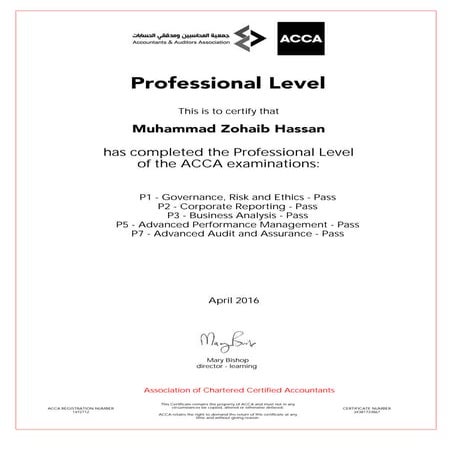 ACCA Professional Level | PDF