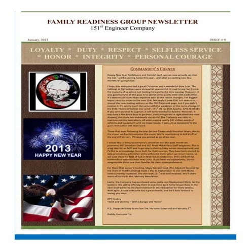 151 Engineer Company Newsletter | PDF