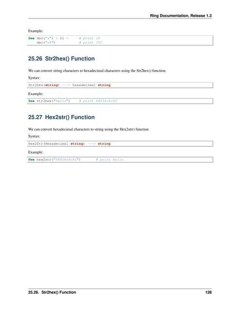 The Ring programming language version 1.5.1 book - Part 23 of 180 | PDF