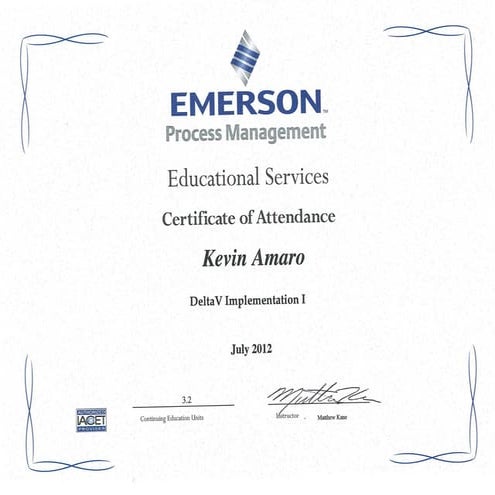 Emerson Certificates | PDF