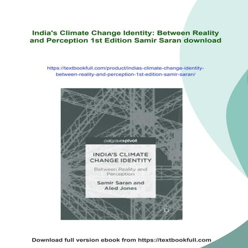 India's Climate Change Identity: Between Reality and Perception 1st ...