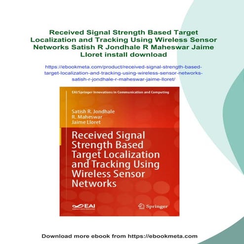 Received Signal Strength Based Target Localization and Tracking Using Wireless Sensor Networks ...