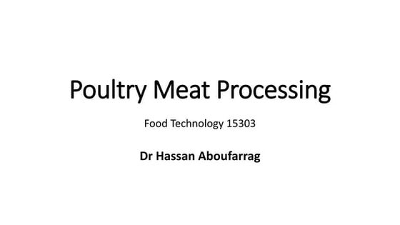 Meat composition and nutrition | PPTX