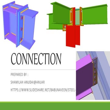 Beam Connections of steel works at field | PPT