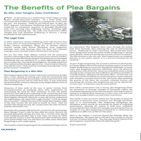 Benefits of Plea Bargaining | PDF
