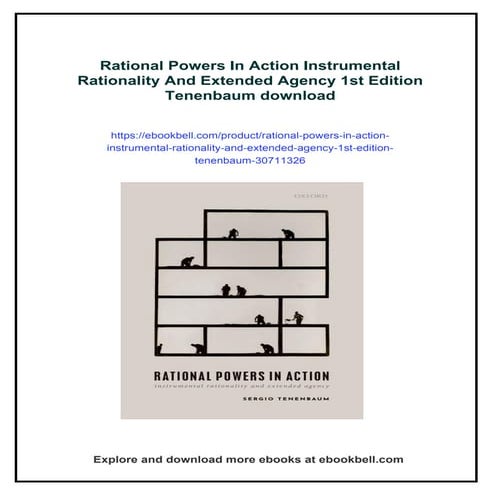 Rational Powers In Action Instrumental Rationality And Extended Agency ...