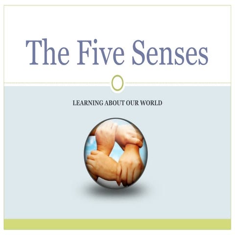 Topic, The five senses for learning 15380710 .ppt