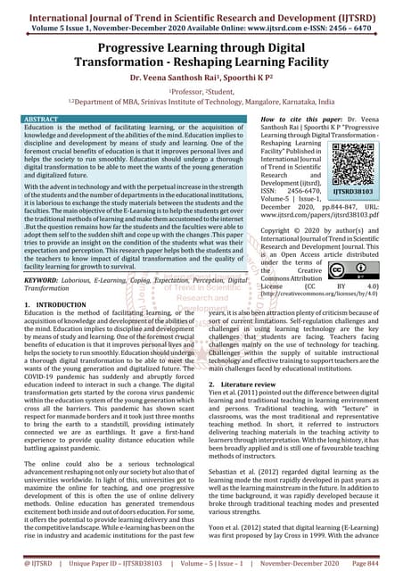 Online Learning Conveniences From Students’ Perception: A Case Study in ...