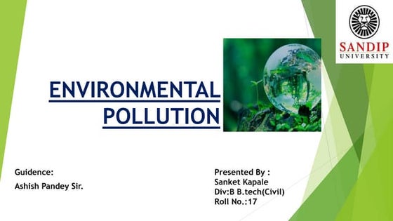 Types of Pollutions | PPTX