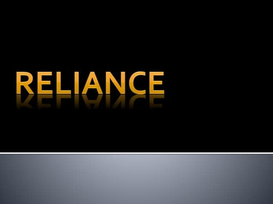 Reliance industries ltd. | PPTX