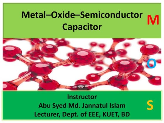 C V Characteristics Of Mos Capacitor Ppt