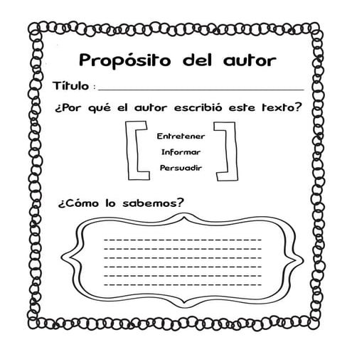 Propósito del Autor | PDF