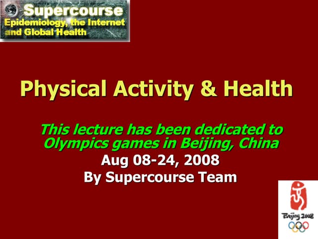 The Importance of Exercise ppt | PPT