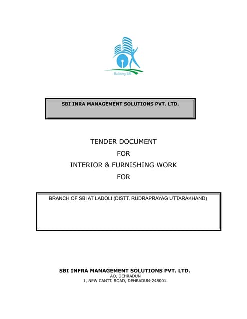 Tender Notice Sample | PDF | Business | Business and Finance