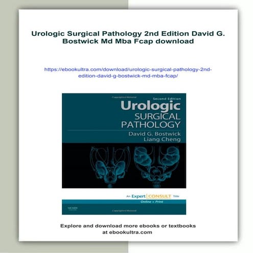 Urologic Surgical Pathology 2nd Edition David G. Bostwick Md Mba Fcap | PDF