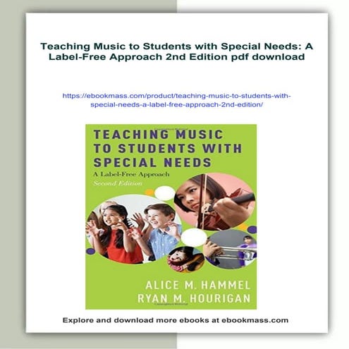 Teaching Music to Students with Special Needs: A Label-Free Approach ...
