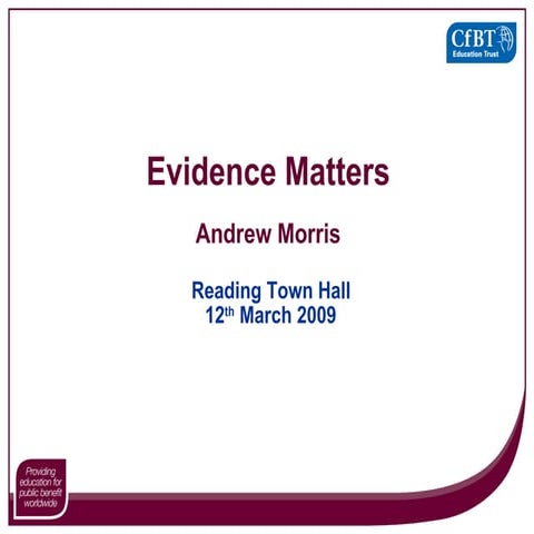 Evidence Matters | PPT