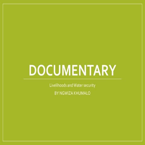 Documentary ppt | PPTX