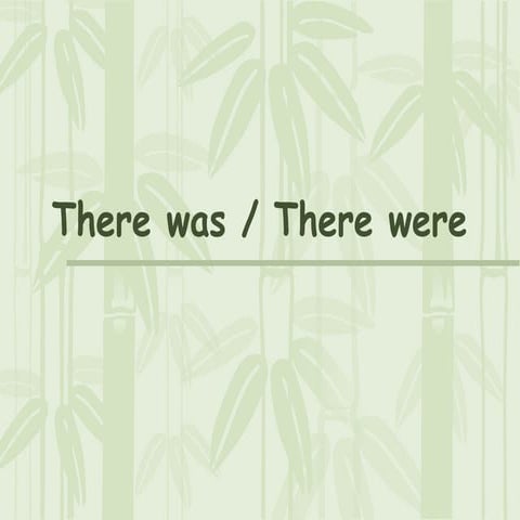 There was_there were presentation for esl | PPT