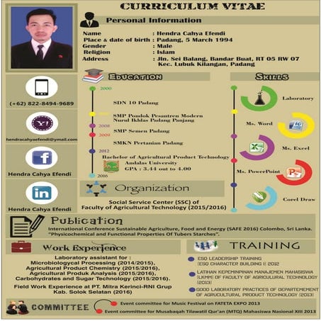 CV Hendra Cahya Efendi | PDF