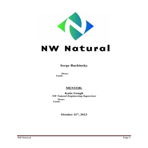 NW Natural Report | PDF