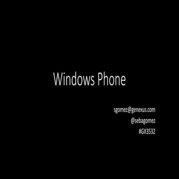 Windows Phone | PPT