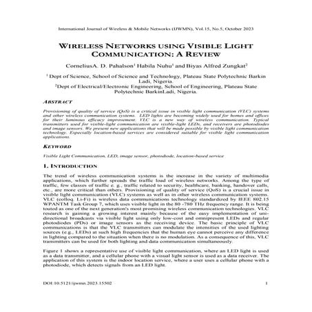 7 Visible Light Communication | PDF