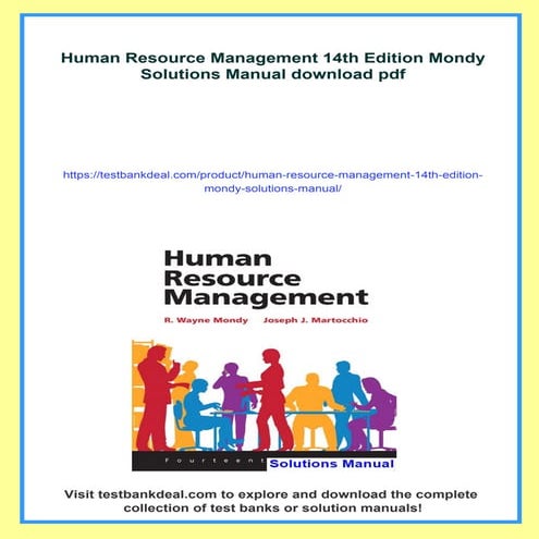 Human Resource Management 14th Edition Mondy Solutions Manual | PDF