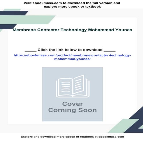 Membrane Contactor Technology Mohammad Younas | PDF