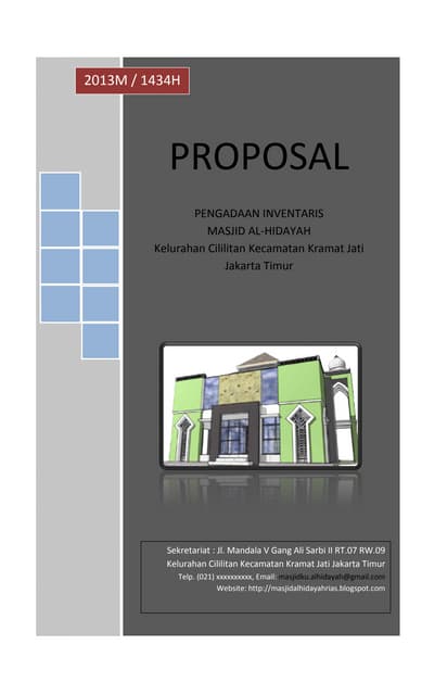 Contoh proposal pembangunan masjid | DOCX