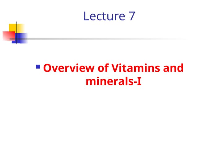 FAT AND WATER SOLUBLE VITAMINS | PPTX