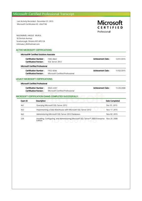 Microsoft Certificate MCSA.PDF