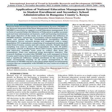 Application of National Education Management System to Student ...