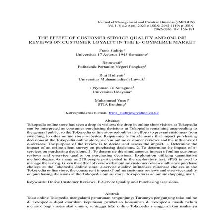 THEEFFECTCSGANDONCLTokopedia. | PDF