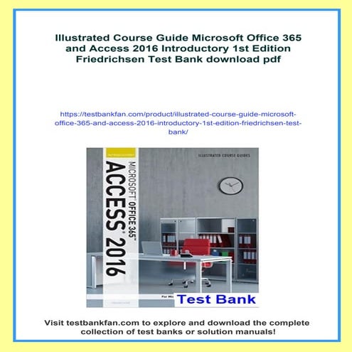 Illustrated Course Guide Microsoft Office 365 and Access 2016 ...