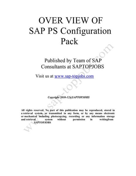 Sap Project System Pptx