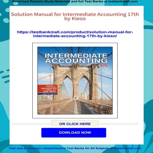 Solution manual for intermediate accounting ifrs 4th edition by donald ...