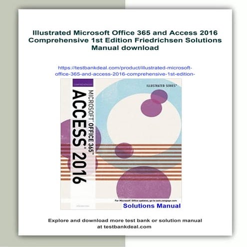 Illustrated Microsoft Office 365 and Access 2016 Comprehensive 1st ...