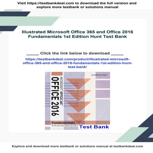 Illustrated Microsoft Office 365 and Office 2016 Fundamentals 1st ...