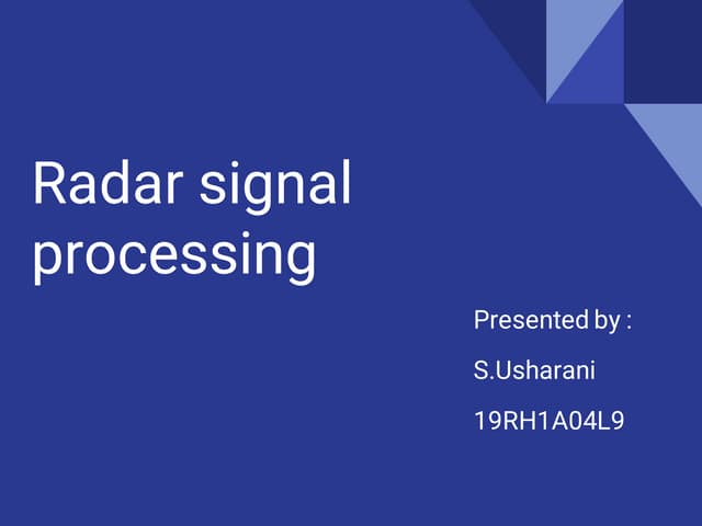1567084176507 1567009886044 Radar Signal Processing Pdf