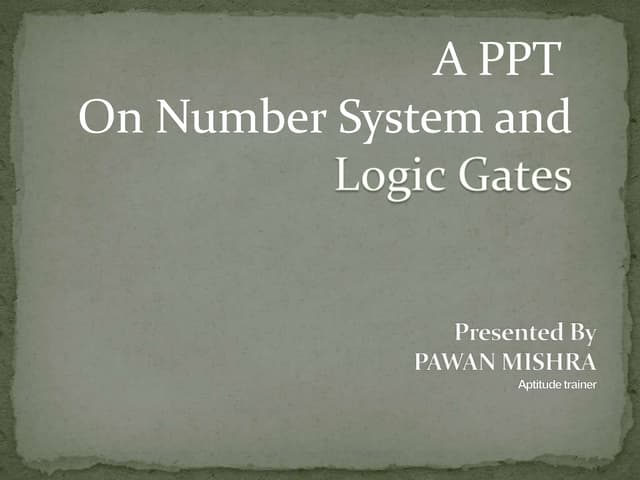 BINARY NUMBER SYSTEM | PPT