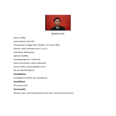 Biodata diri | DOC