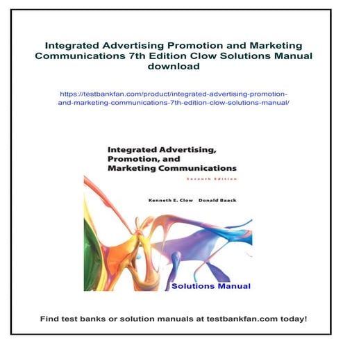 Integrated Advertising Promotion and Marketing Communications 7th ...