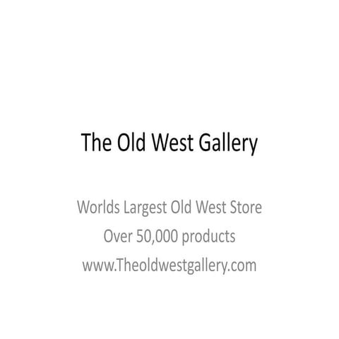 old west period cowboy clothing | PPTX