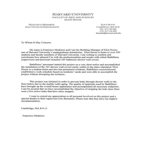 Harvard Letter | PDF