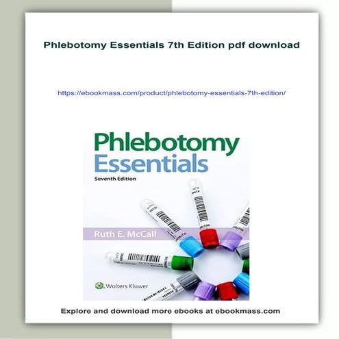 Download full ebook of Phlebotomy Essentials 7th Edition instant download pdf | PDF