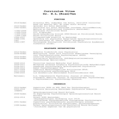 Curriculum Vitae kort | DOCX